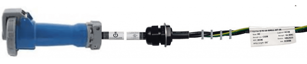 Data Center Tray Cable Power Whips | Type TC Power Cable